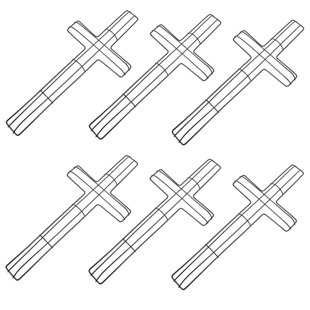 6pcs Cross Wreath Frame Cross Shaped Wreath Frame DIY Cross Frame ...