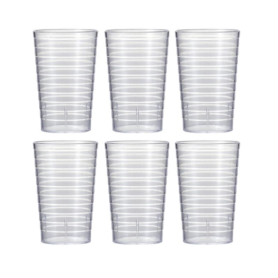 6pcs Cups for Acrylic High Grade Plastic Drinking Cups Plastic Water ...