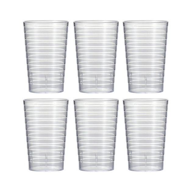 6pcs Cups for Acrylic High Grade Plastic Drinking Cups Plastic Water ...