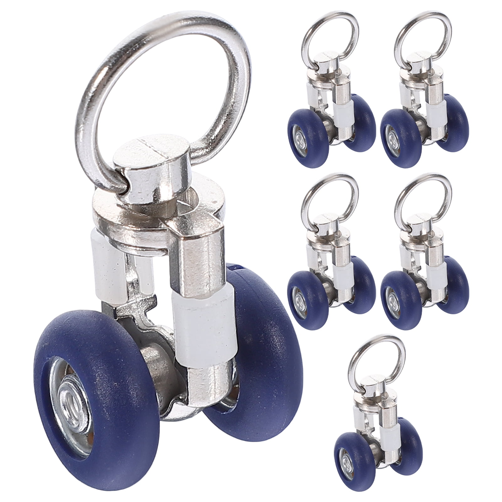 PENIKOKO 6Pcs Blue Curtain Silent Runner Curtain Track Gliders and ...