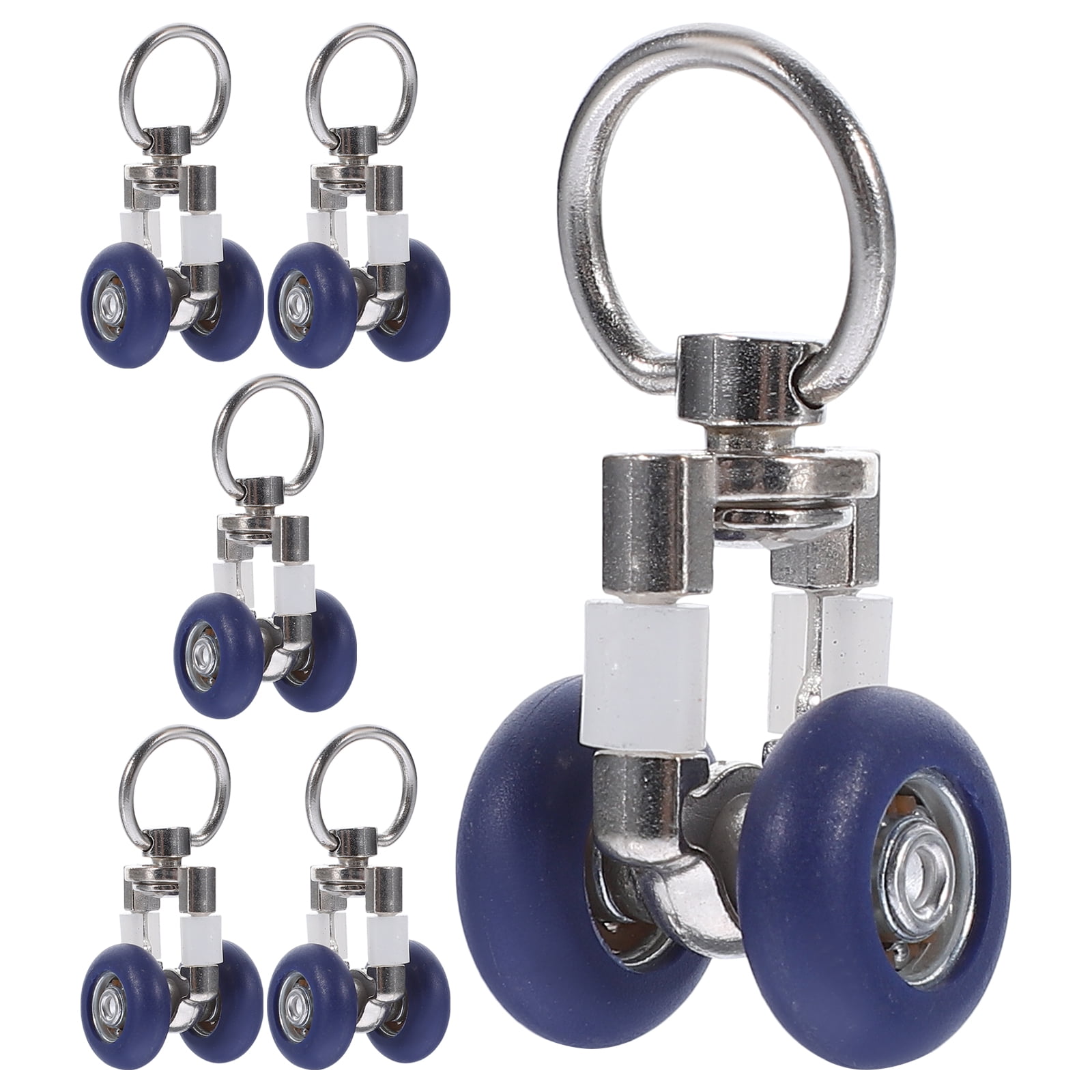 6pcs Curtain Track Sets Ceiling Track Rollers Window Curtain Glider ...