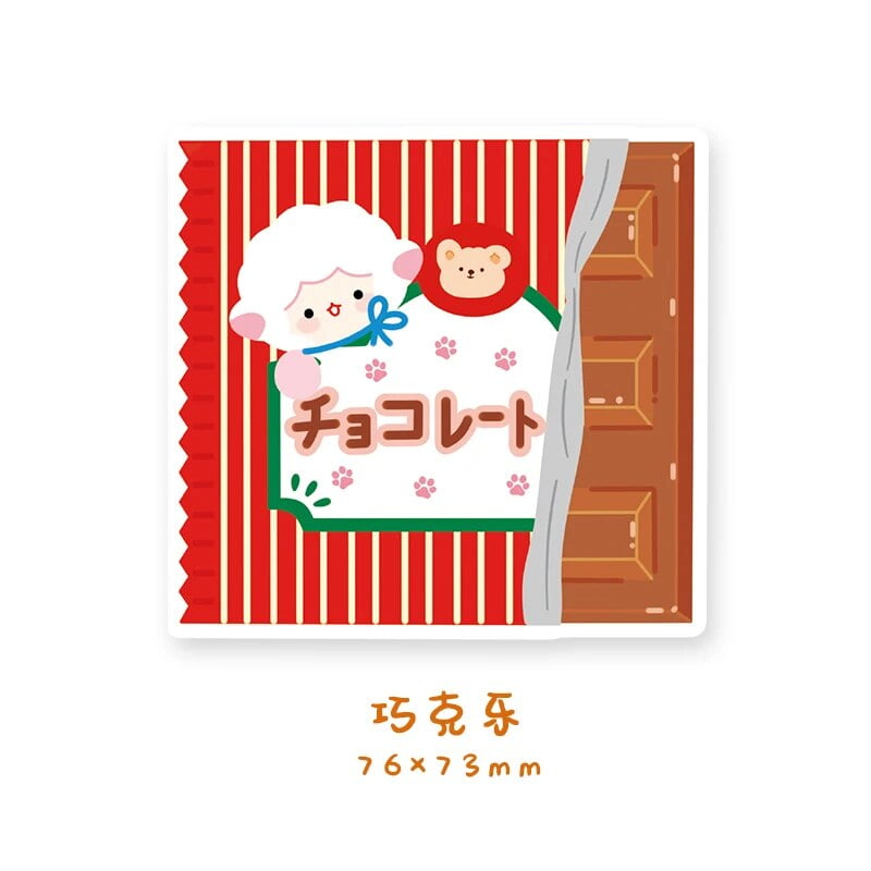 6pcs Cute Food Snacks Memo Pad Decoration Notepad Planner Message Notes ...