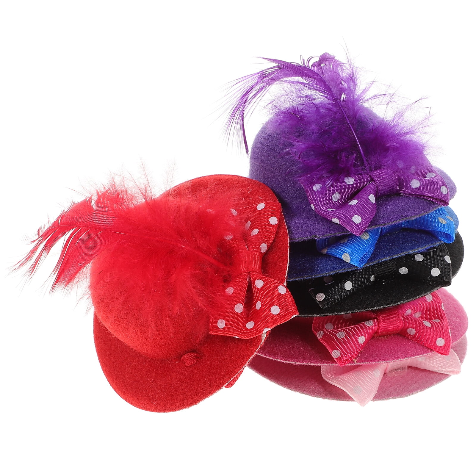 6pcs DIY Tea Party Hat Doll Dress Up Hats Fancy Fascinators for ...