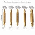 6pcs Damaged Screw Extractor Set: Double Head Screw Remover Tools for ...