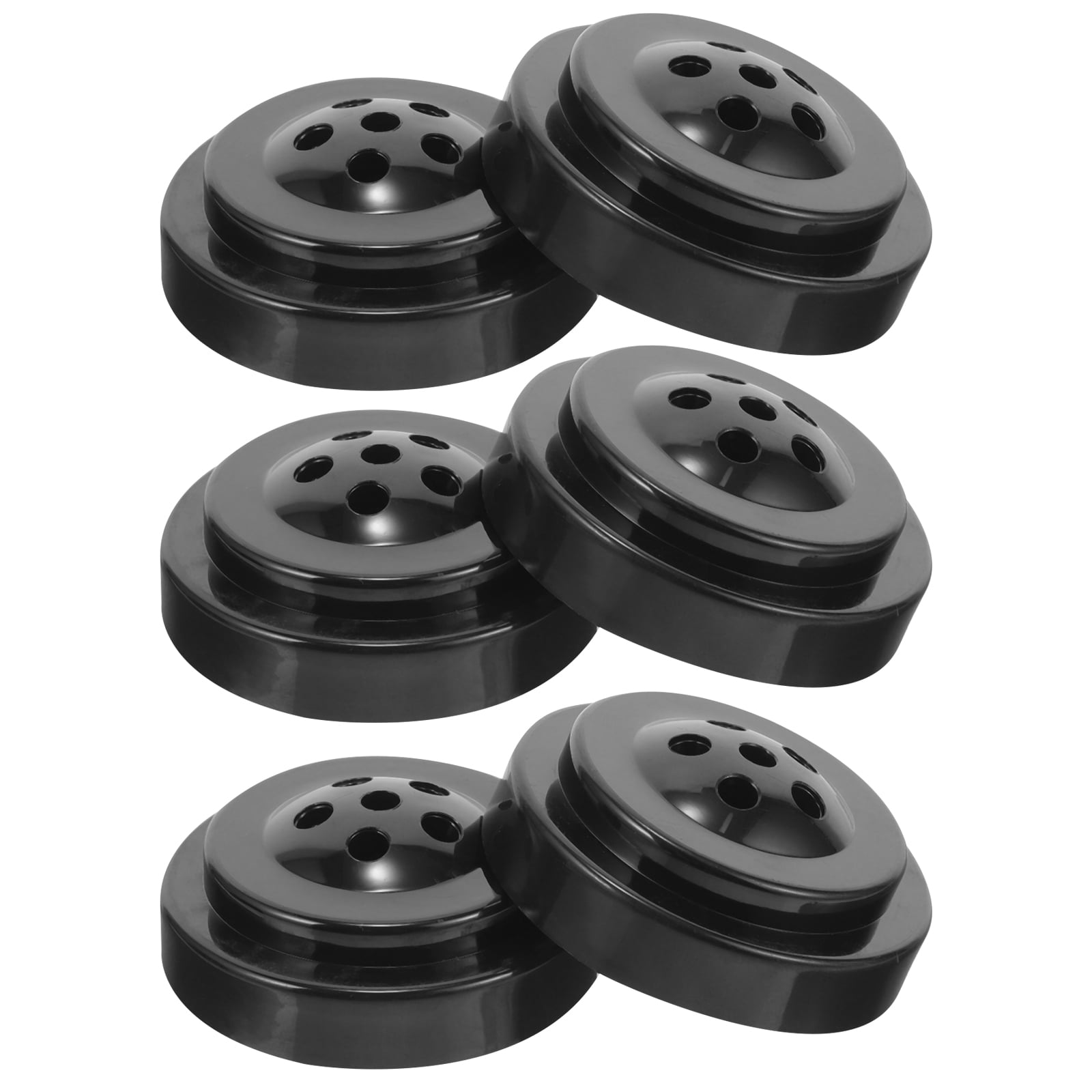 Black Plastic Flagpole Stand for Home Decoration 6 Pieces Small Size ...