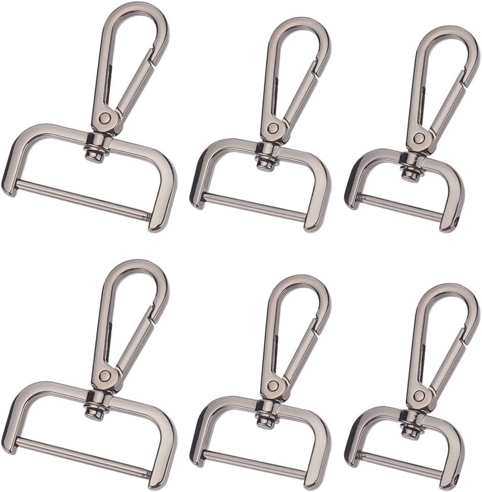 6pcs Detachable Snap Hook Swivel Clasp 3 Sizes Metal Swivel Snaps Hooks ...