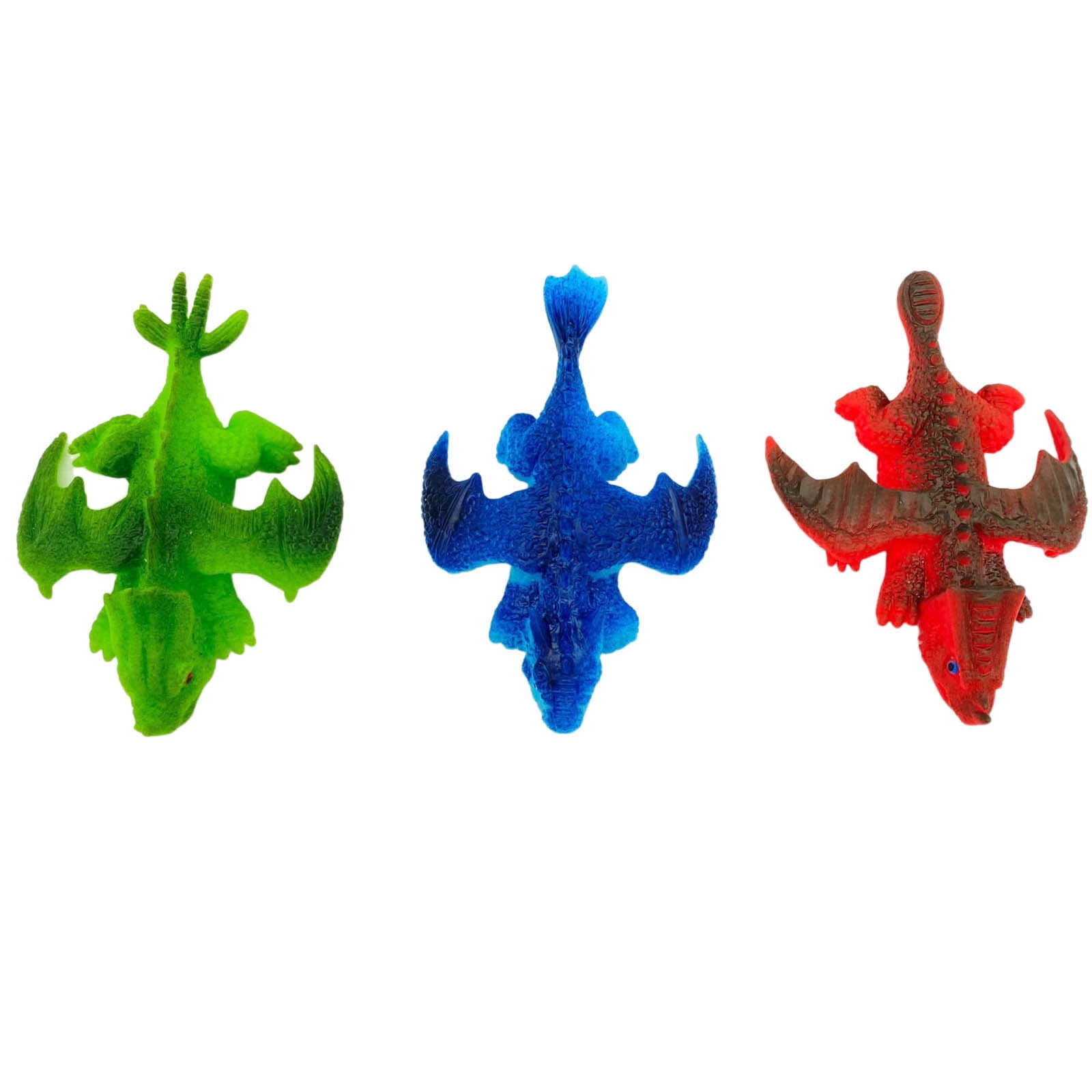 6pcs Dinosaur Catapult Toy Soft TPR Finger Flicker Stress Game Party ...