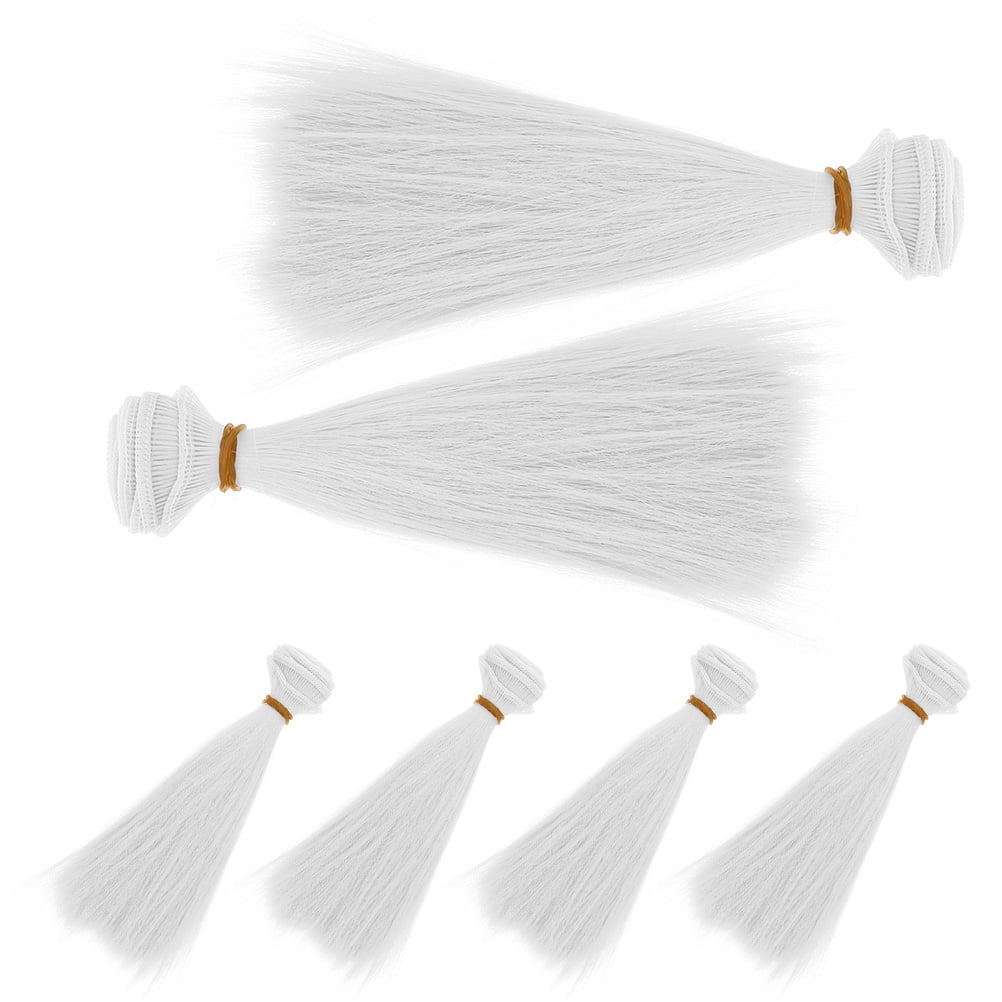 6pcs Doll Wigs Lifelike Doll Hair Wigs Simulated Doll Hair Wigs Doll ...