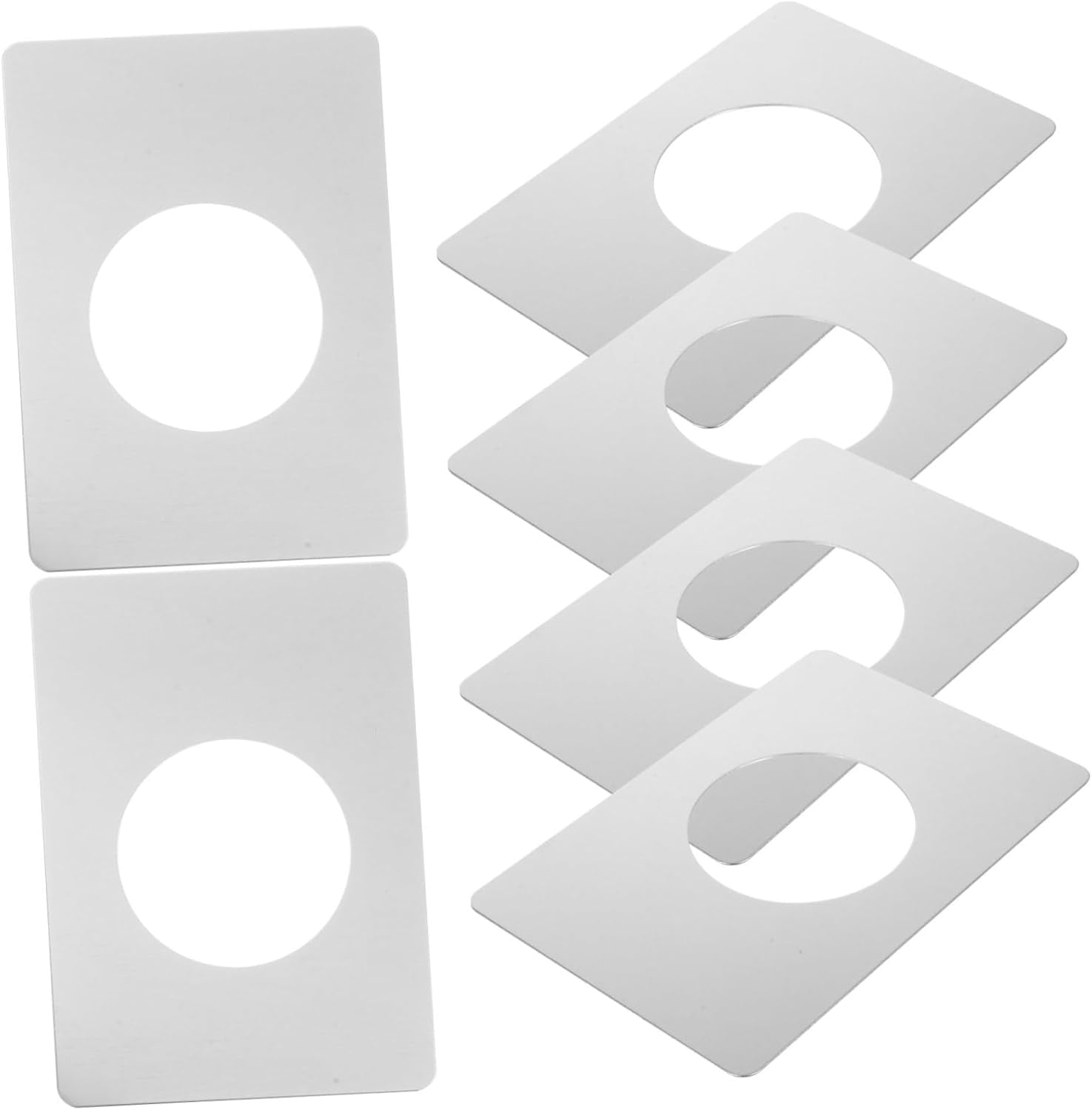 6pcs Door Lock Repair Board Stainless Steel Deadbolt Cover Door Hole ...