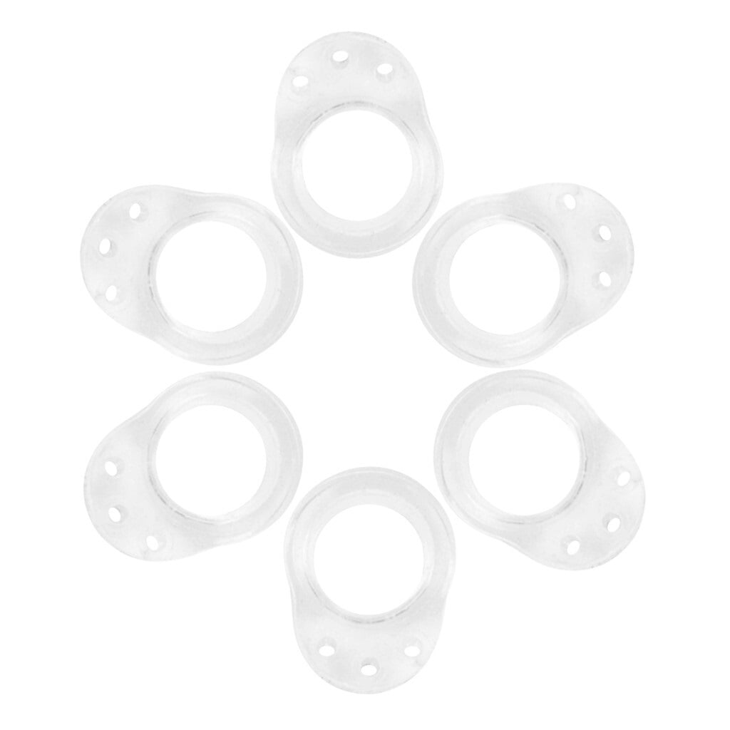 6pcs Door Stopper Transparent Door Handle Buffer Wall Protection Silica ...