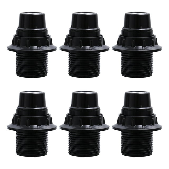 6pcs E14 Light Sockets Retro Self-locking Lamp Holder Screw-in Lamp ...