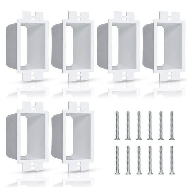 6pcs Electrical Outlet Box Extender,Single Gang Extender with 12pcs ...