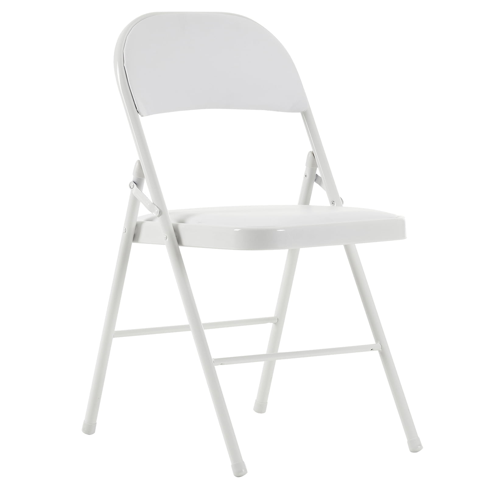 6pcs Elegant White Foldable Iron & PVC Chairs for Convention ...