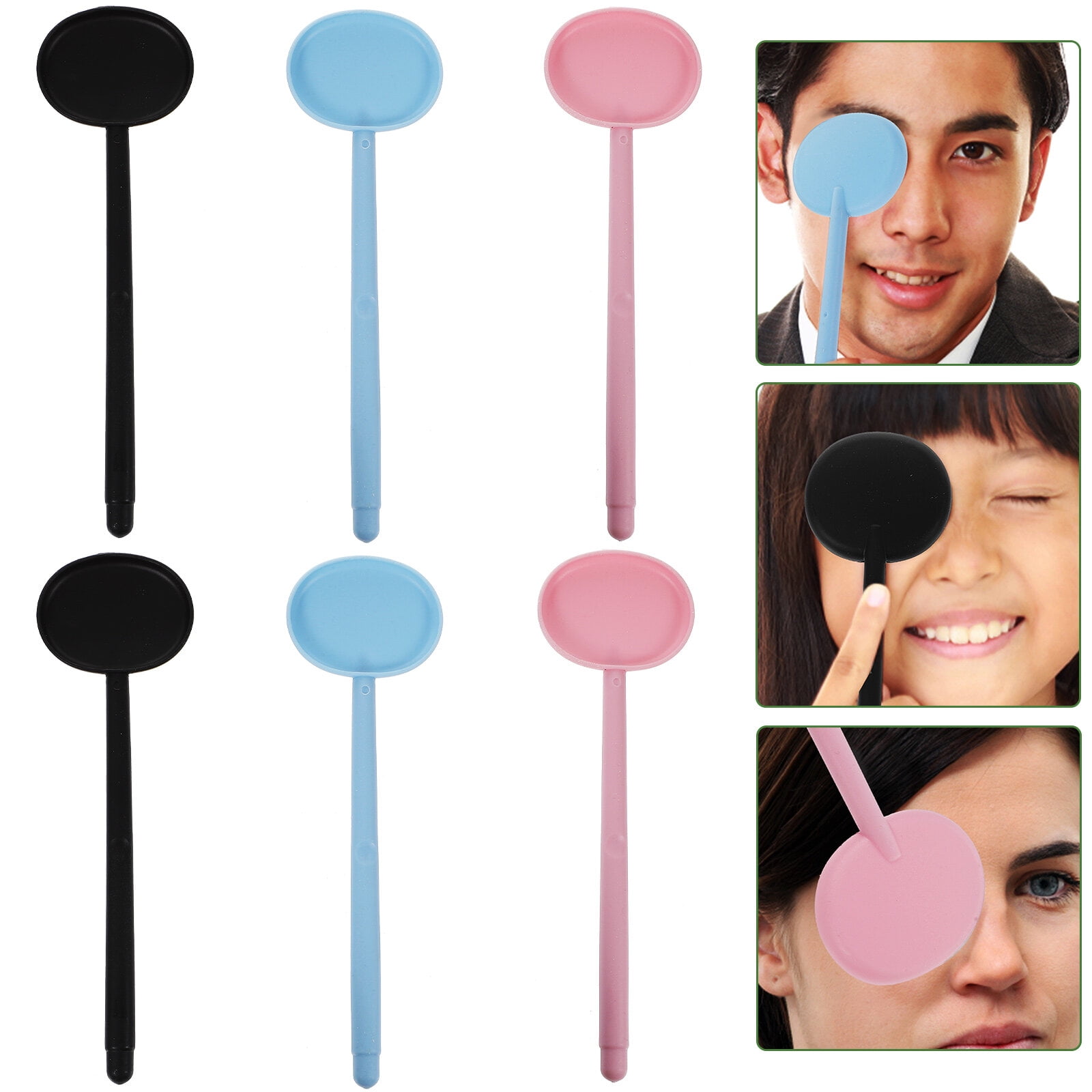 6pcs Eye Occluders for Eye Exams Eye Occluders Professional Handheld ...