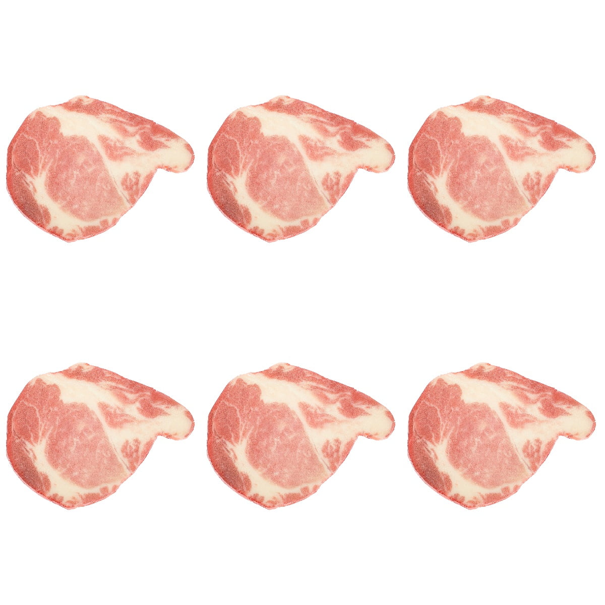 6pcs Fake Beef Prop Photography Beef Model Artificial Meat Prop Kids ...