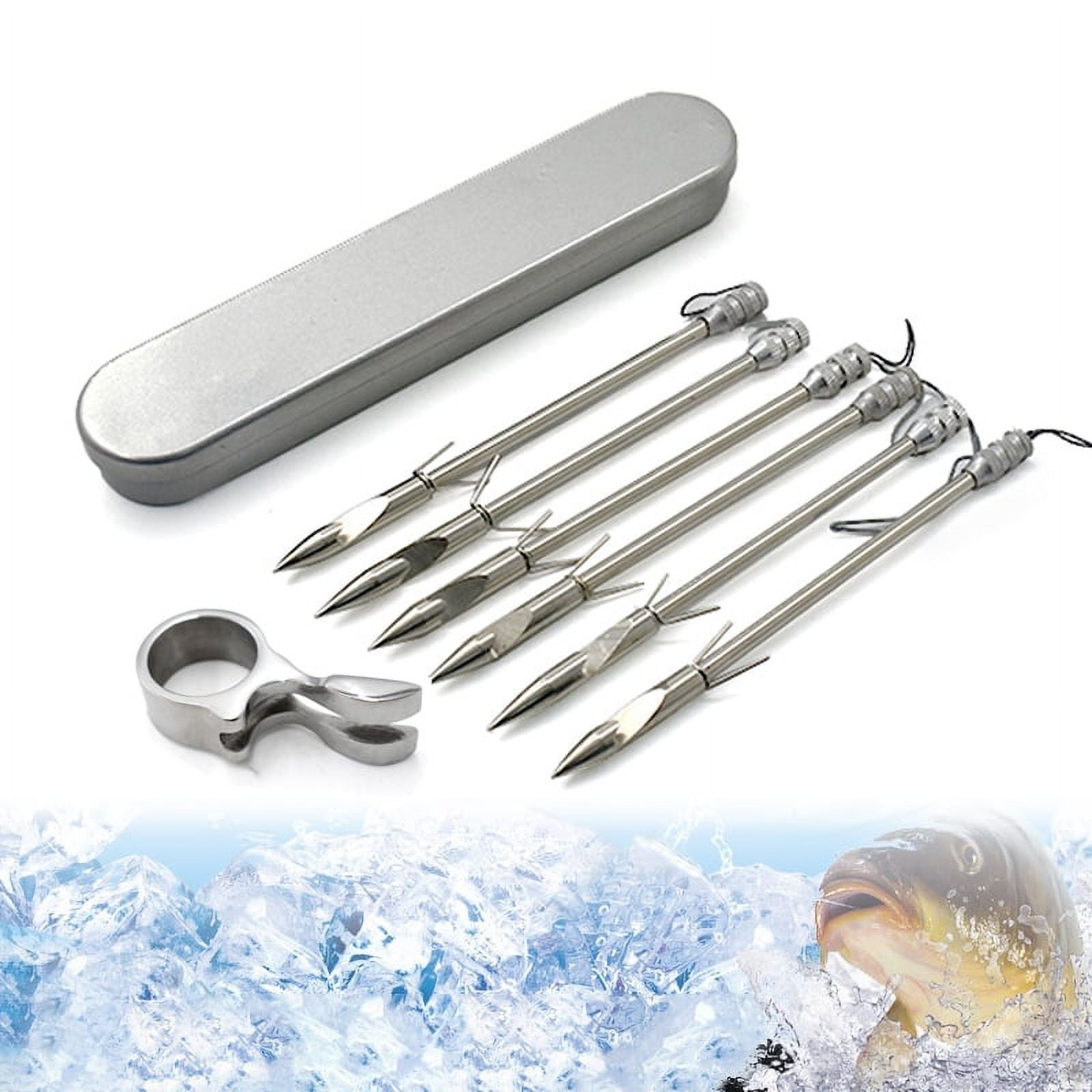 6pcs Fish Darts with Fish Dart Storage Box and Shooting Fish Dart ...
