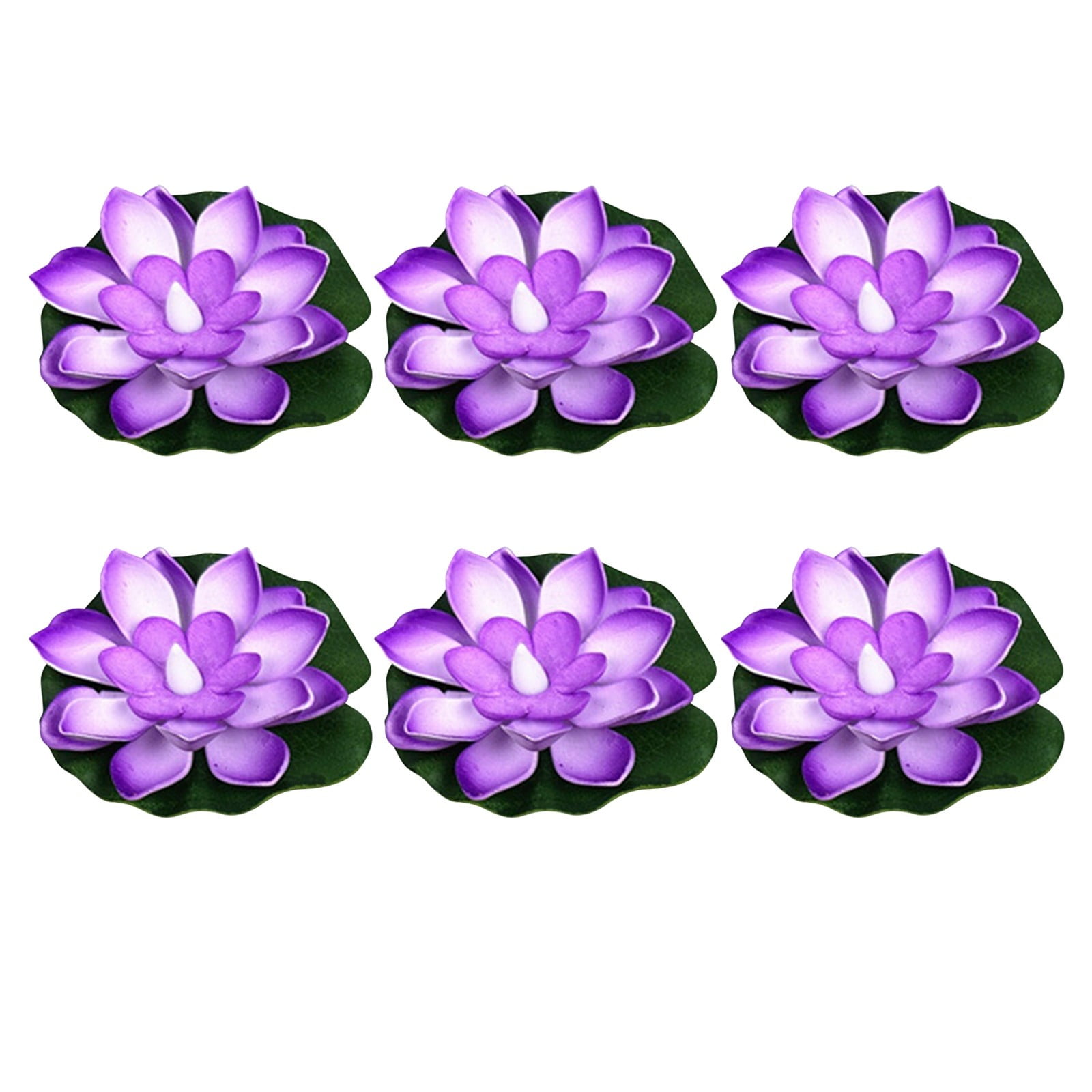 6pcs Floating Lotus Pond Lights,Floating Lights for Pond,Floating Pool ...