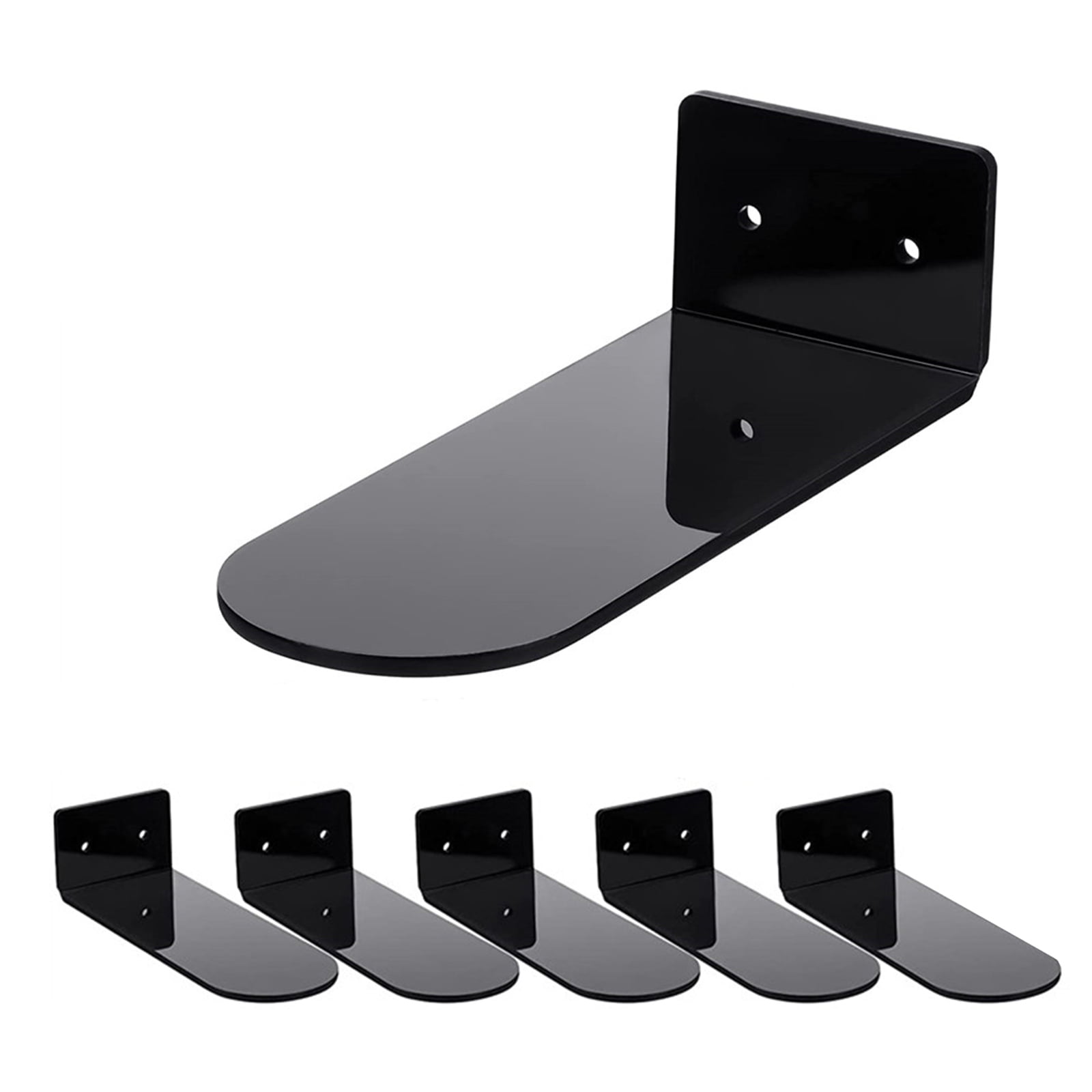 6pcs Floating Shoe Shelves Acrylic Wall Mounted Shoe Display Shelf for ...