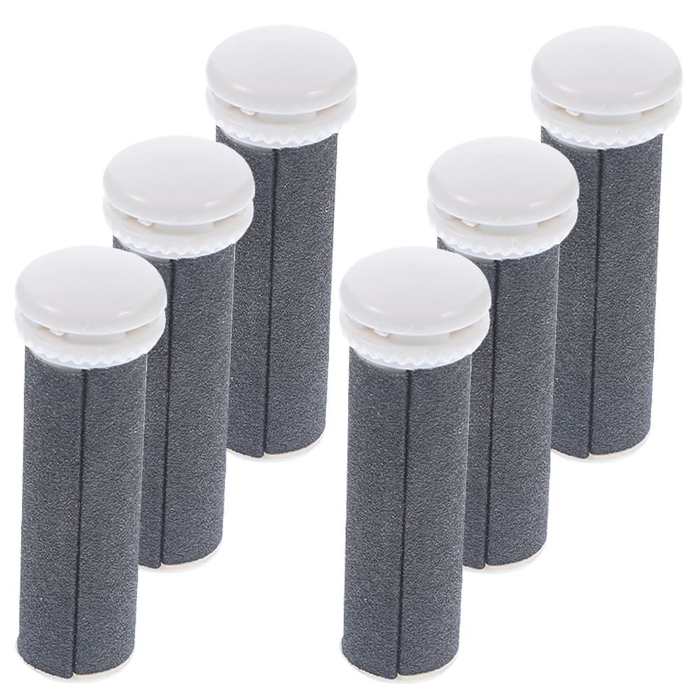 6pcs Foot File Roller Heads Electric Pedicure Replacement Rollers ...