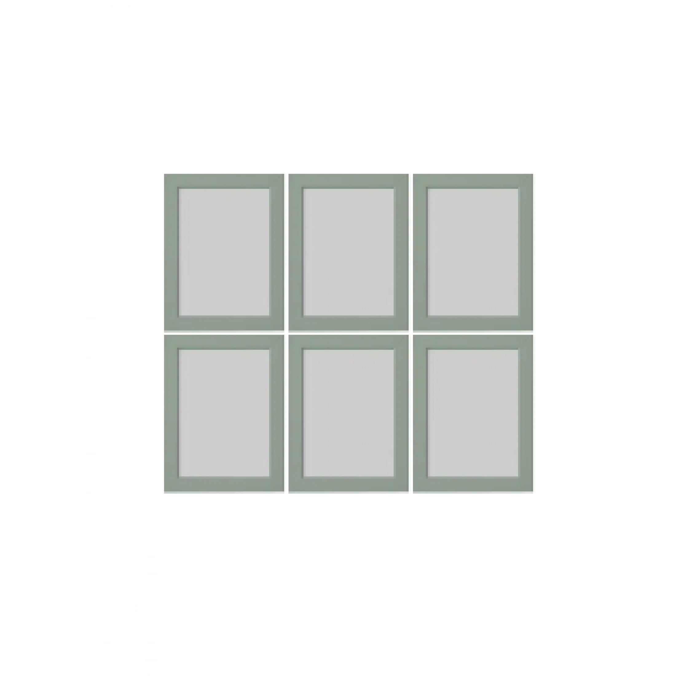 6pcs Frame, light gray-green, 8x10 inch,Wall Hanging Photo Frames, Mat ...