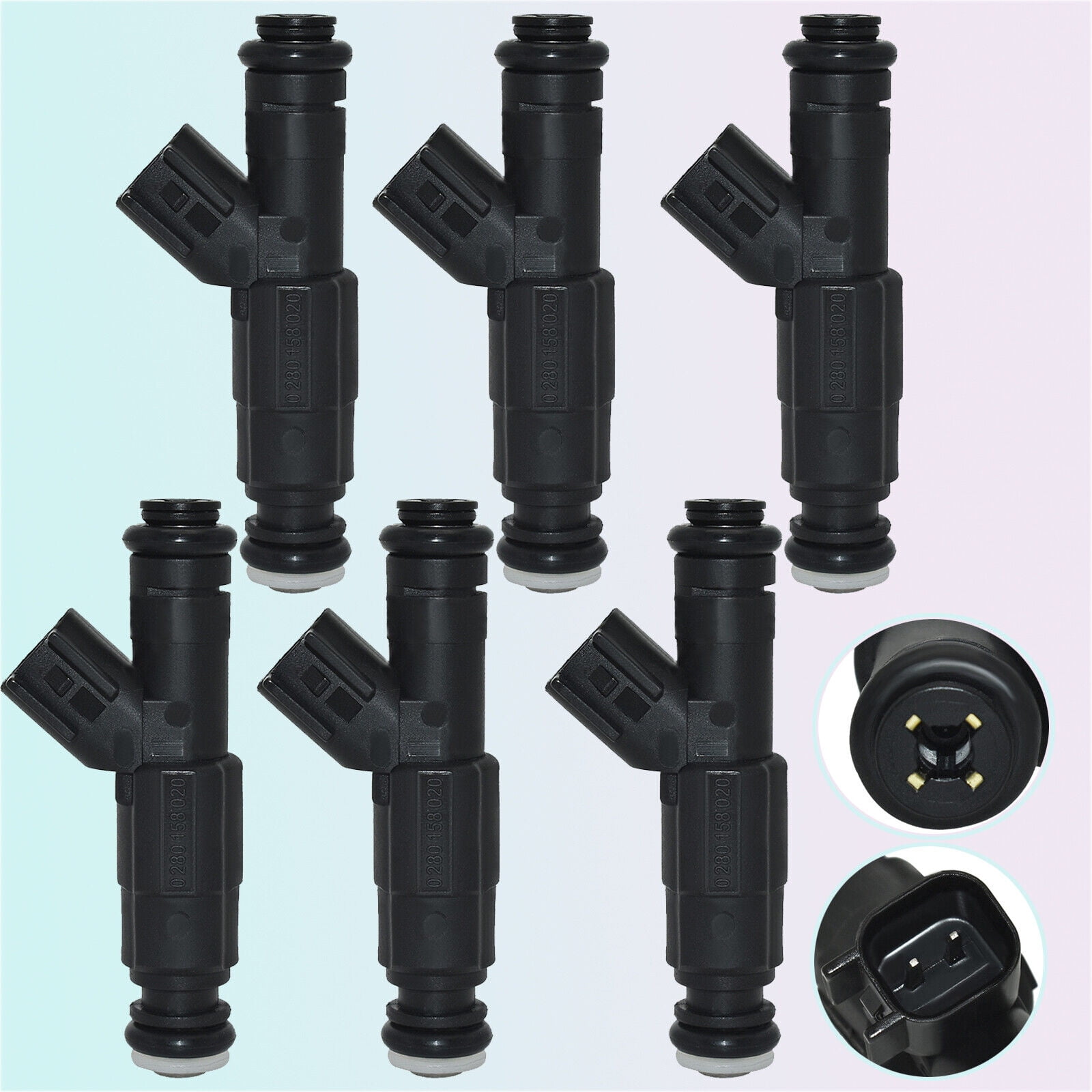 6pcs Fuel Injectors For Jeep Liberty Dodge Nitro Durango Ram 1500 ...