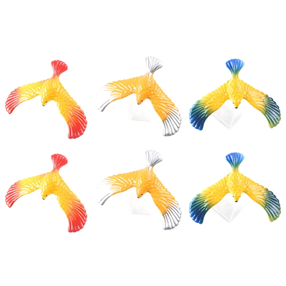 6pcs Funny Balance Eagle Toys Plastic Birds Toys Educational Prop Kids ...