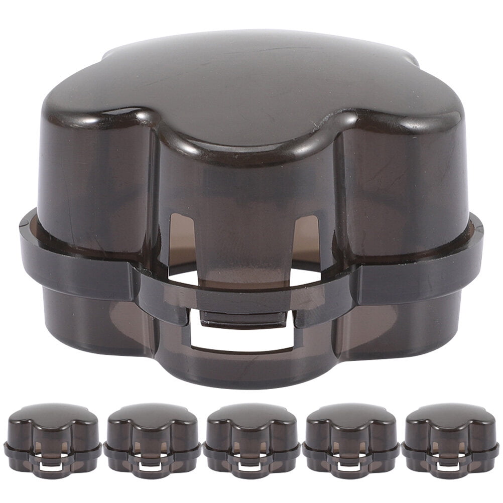 Gas Stove Knob Cover Childproof Guard for Oven Burner Dark Grey Plastic ...