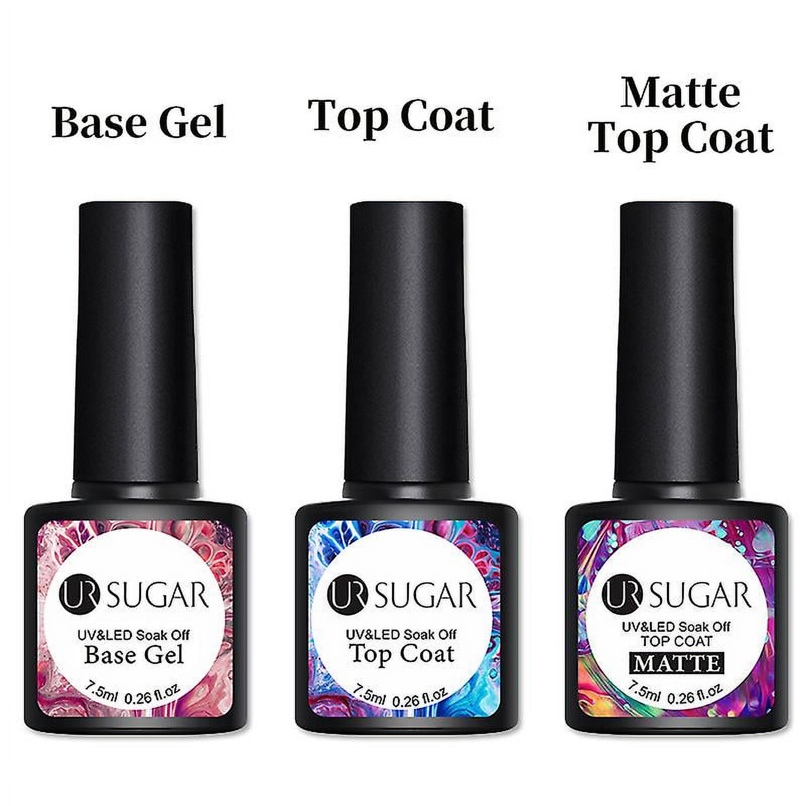 6pcs Gel Polish Set For Manicure Nails Art Design Pink Glitter Color ...