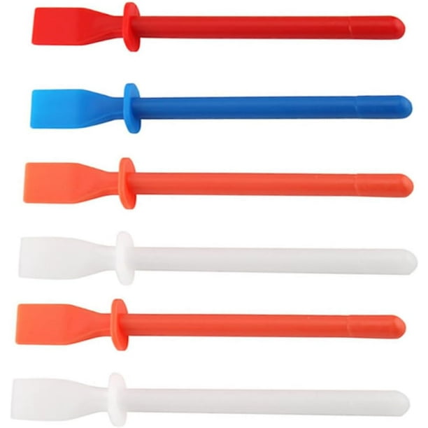 6pcs Glue coated sheet silicone glue brush plastic glue applicator ... 6pcs Glue coated sheet silicone glue brush plastic glue applicator ...