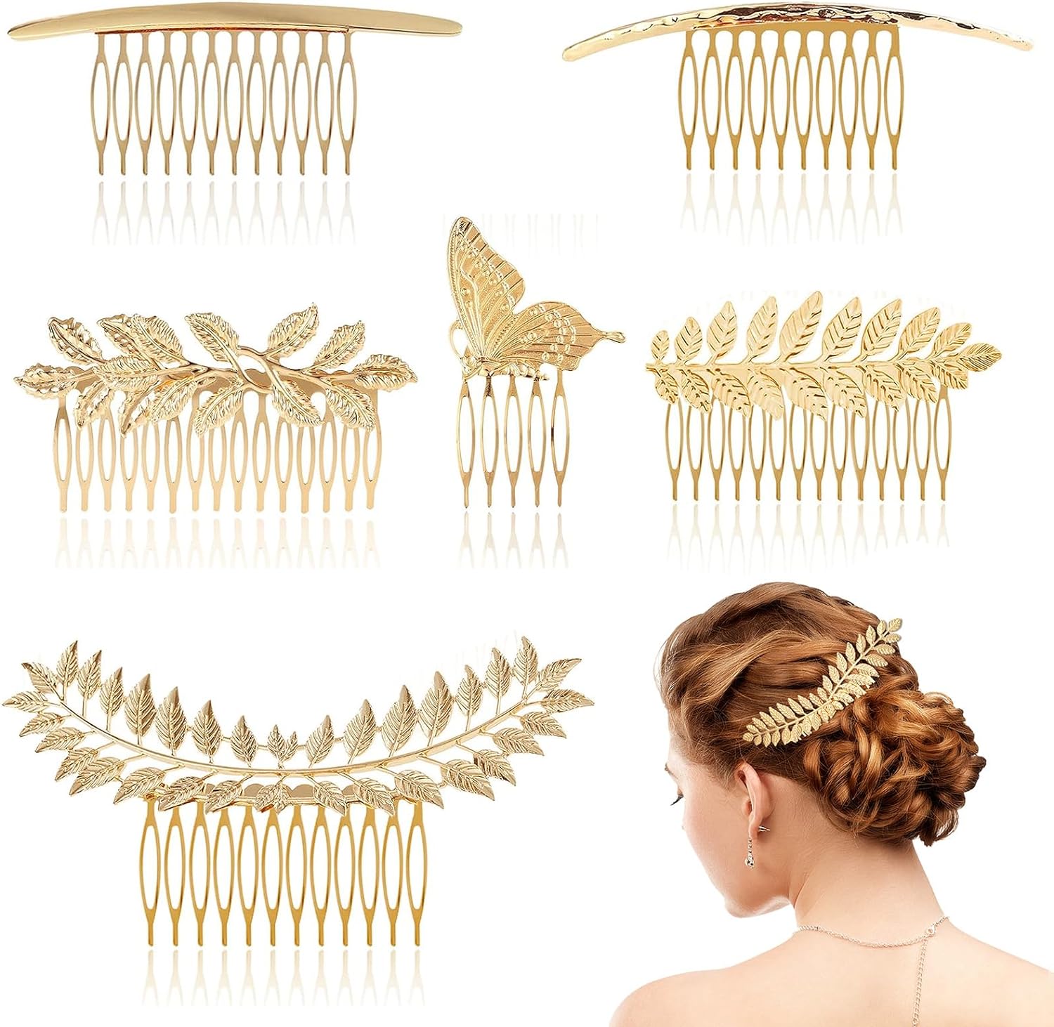 Faship Gorgeous Purple Rhinestone Crystal Floral Hair Comb - Walmart.com