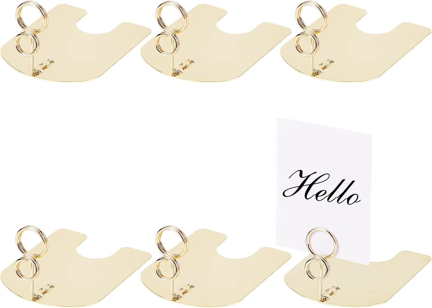 6pcs Gold Place Card Holder Wedding Table Name Card Holder Table ...