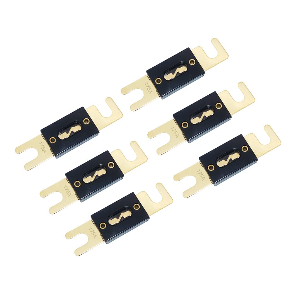6pcs Gold Plated ANL Fuse 175 Amp 175A Protect Controller Used for ...