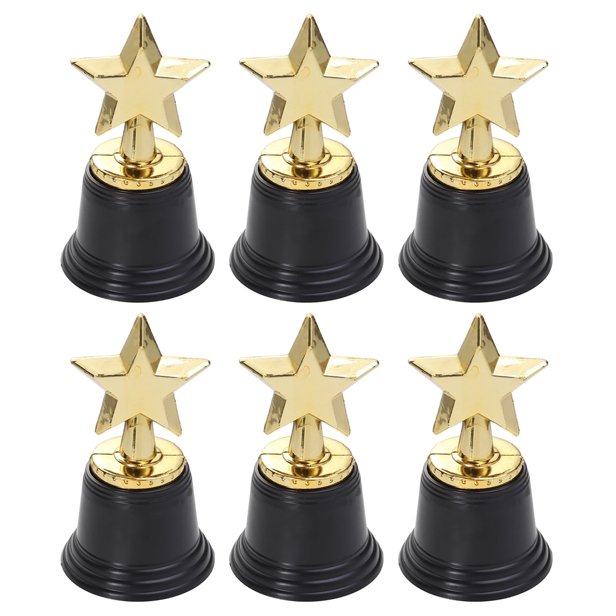 6pcs Golden Award Star Trophy Reward Prizes for Party Celebrations ...