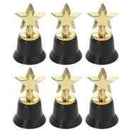 "Prextex 6"" Small Plastic Gold Award Trophies for Winner, First Place ...