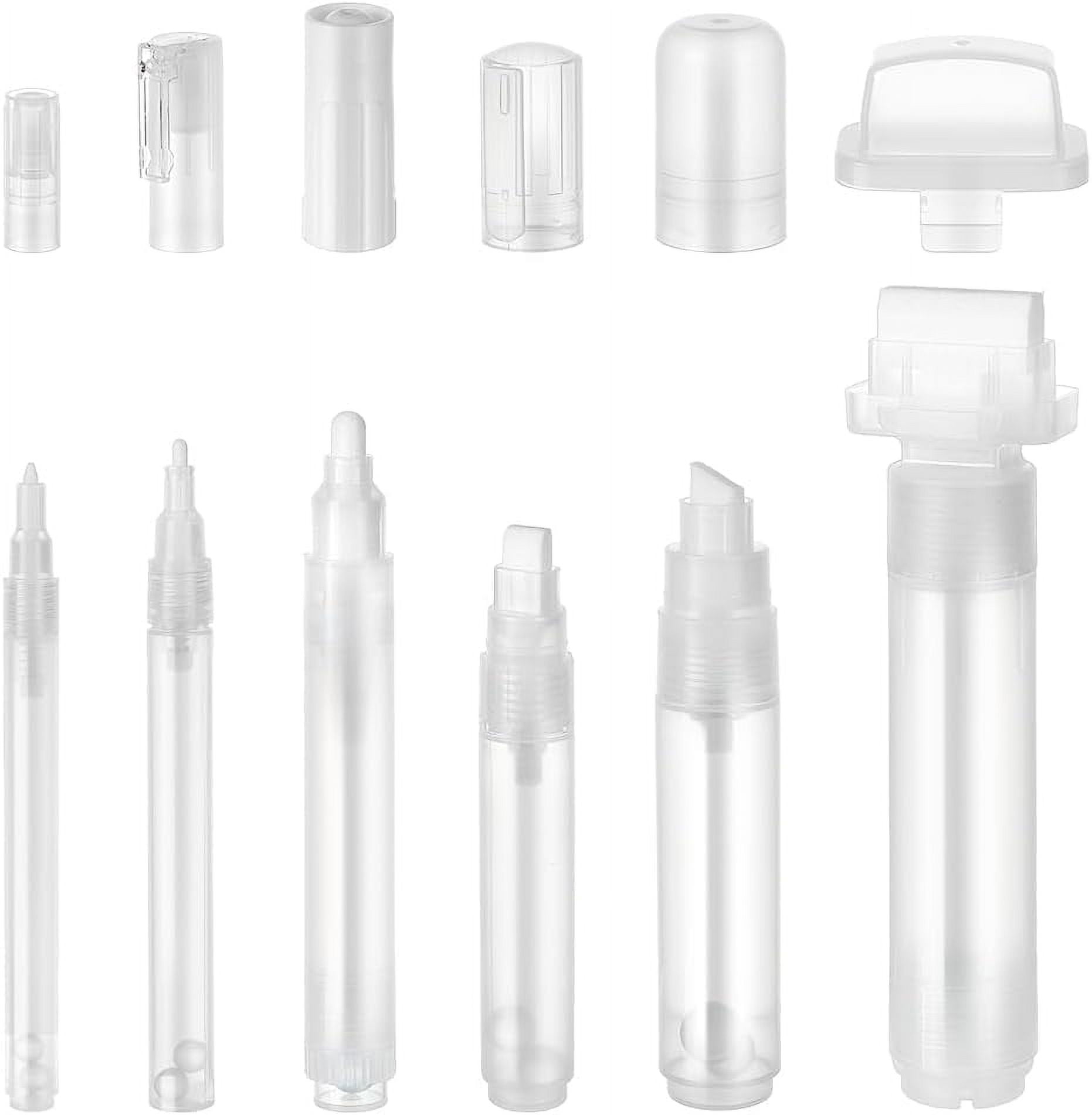 6pcs Graffiti Markers Set Clear Refillable Paint Marker 11/13.5/17/18.5 ...