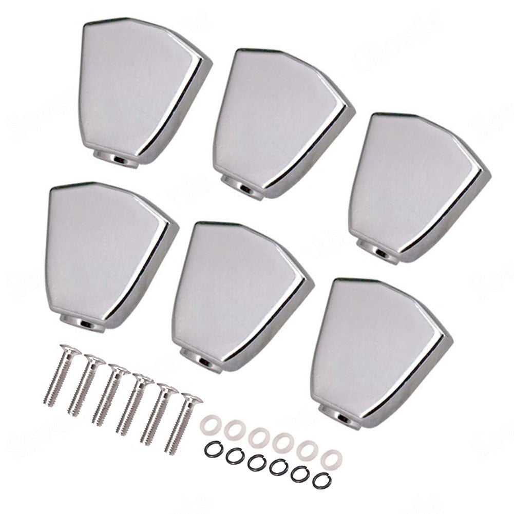 6Pcs Guitar Tuning Peg Tuner Machine Head Replacement Buttons Knob ...