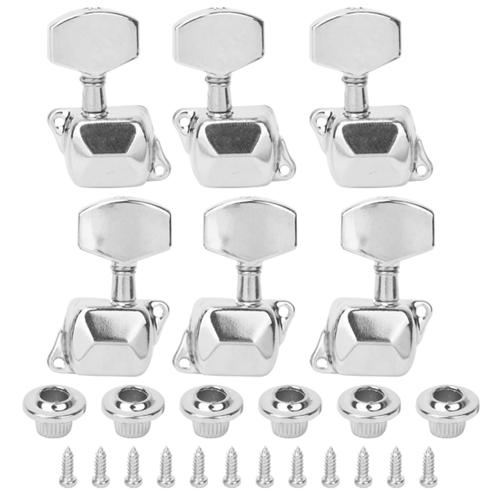 6pcs Guitar Tuning Pegs 3R 3L Semiclosed String Tuners Machine Head ...
