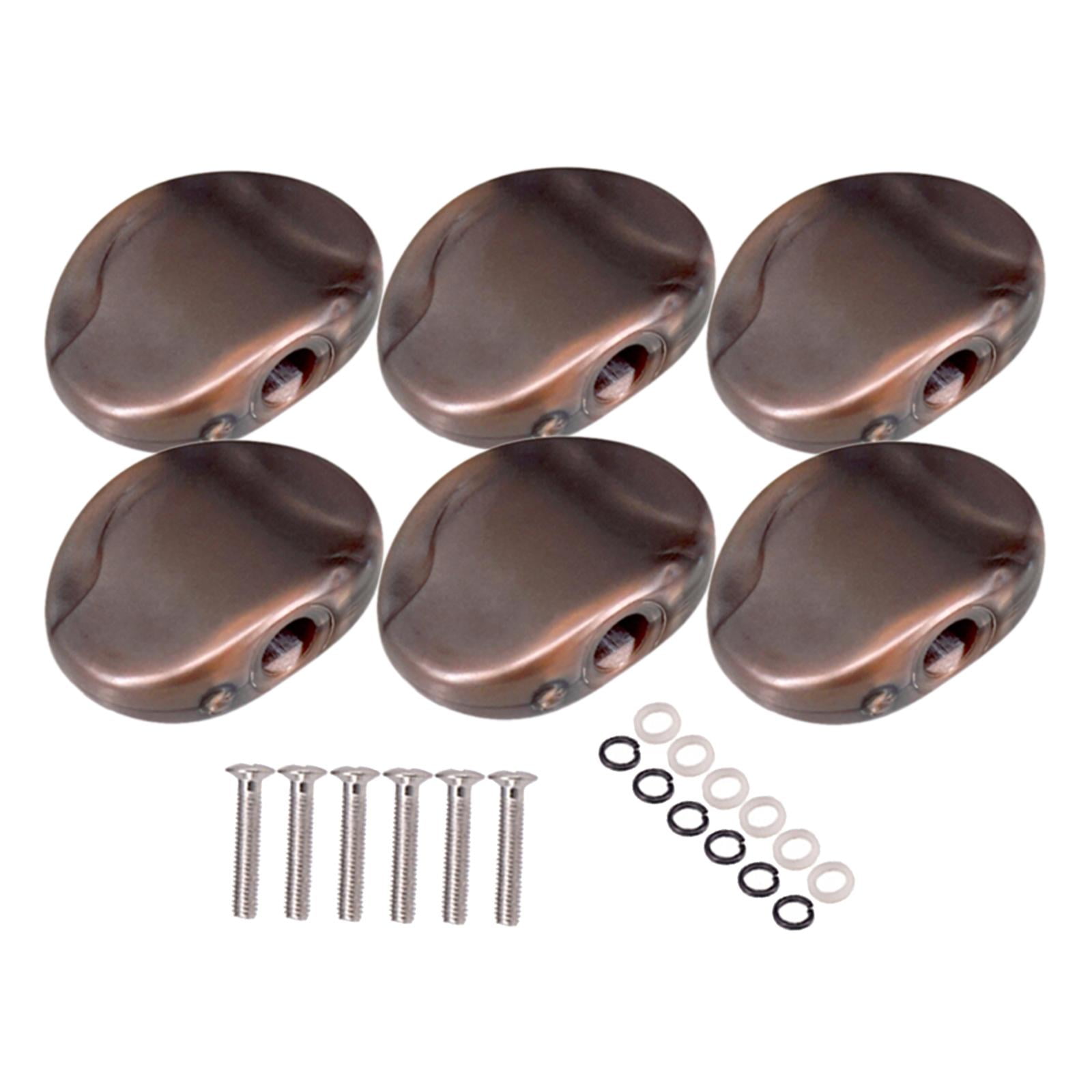 6pcs Guitar Tuning Pegs Caps Machine Head Classical Guitar Replacement ...