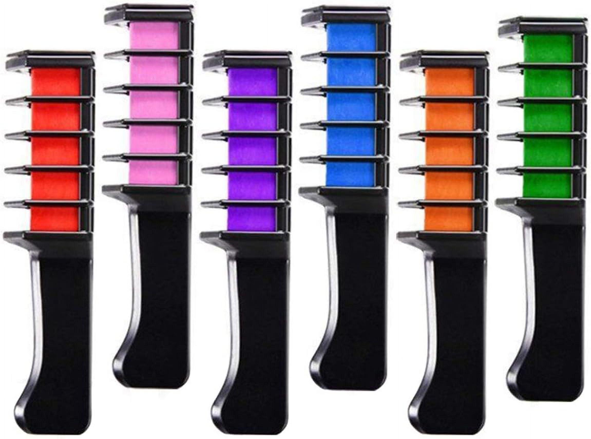 6pcs Hair Chalk Temporary Hair Color Comb Dye Pastel Salon Kit For ...