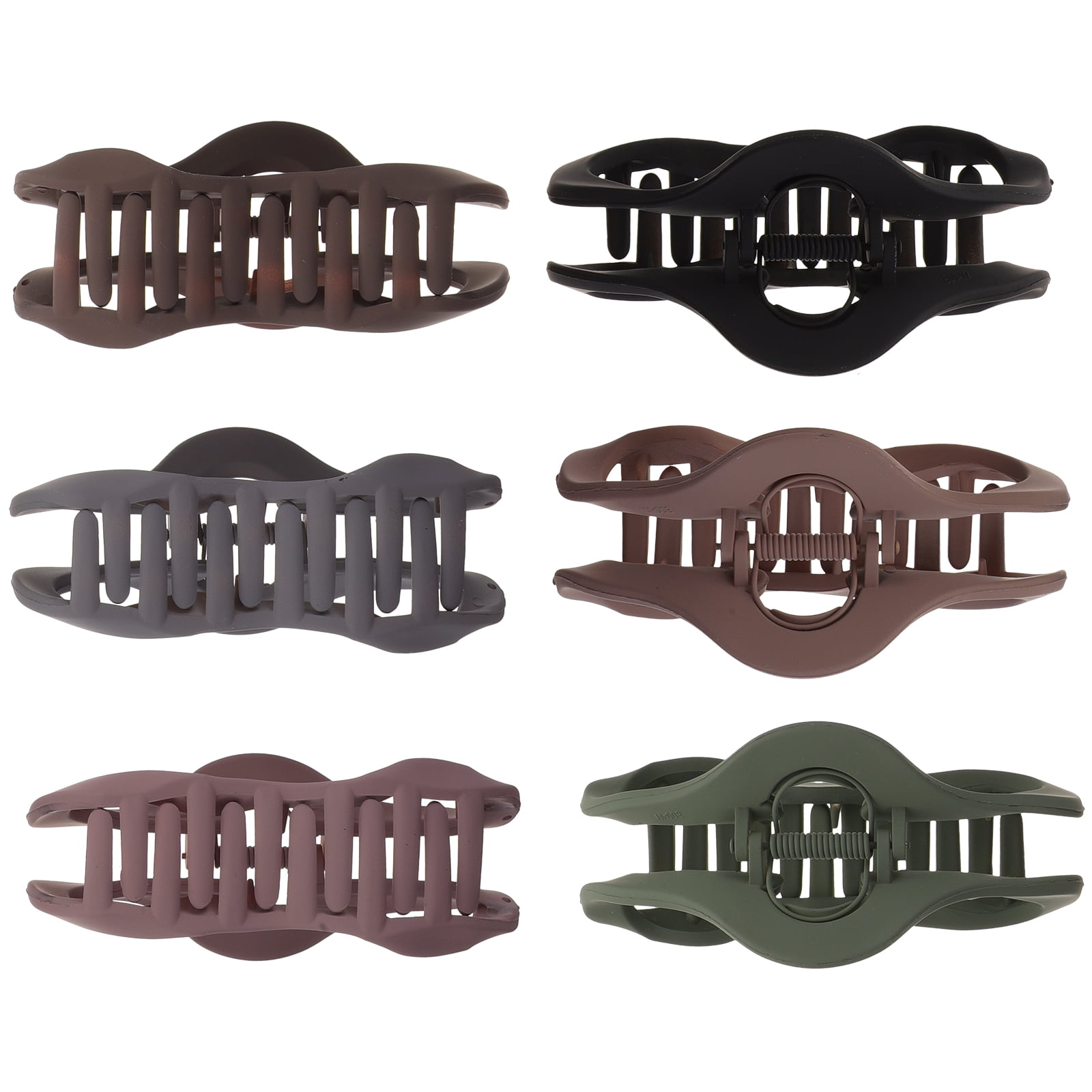6pcs Hair Claw Clips Hollow Hair Jaw Clips Hair Clamps Hair Accessories ...