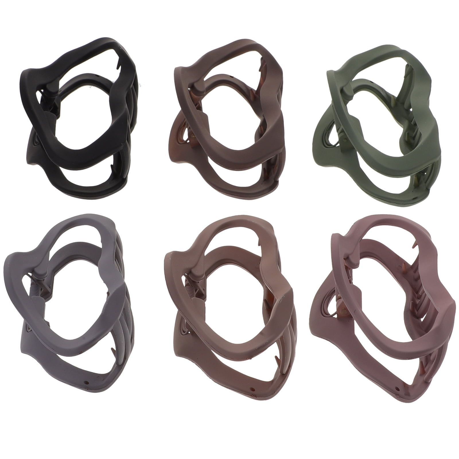 6pcs Hair Claw Clips Hollow Hair Jaw Clips Hair Clamps Hair Accessories ...