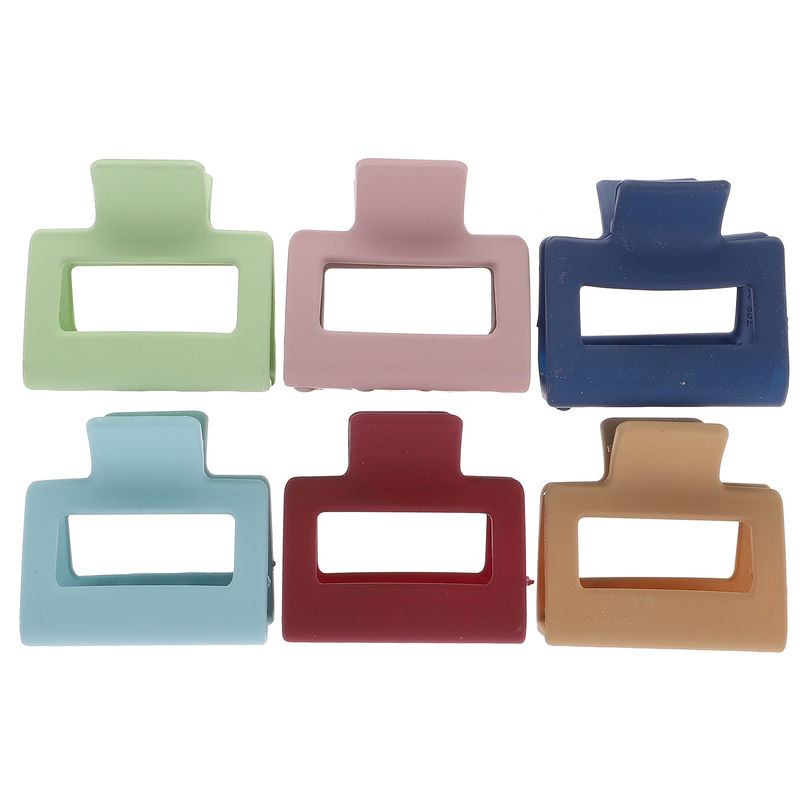 6pcs Hair Claw Clips Matte Ponytail Claw Clips French Vintage Hair ...