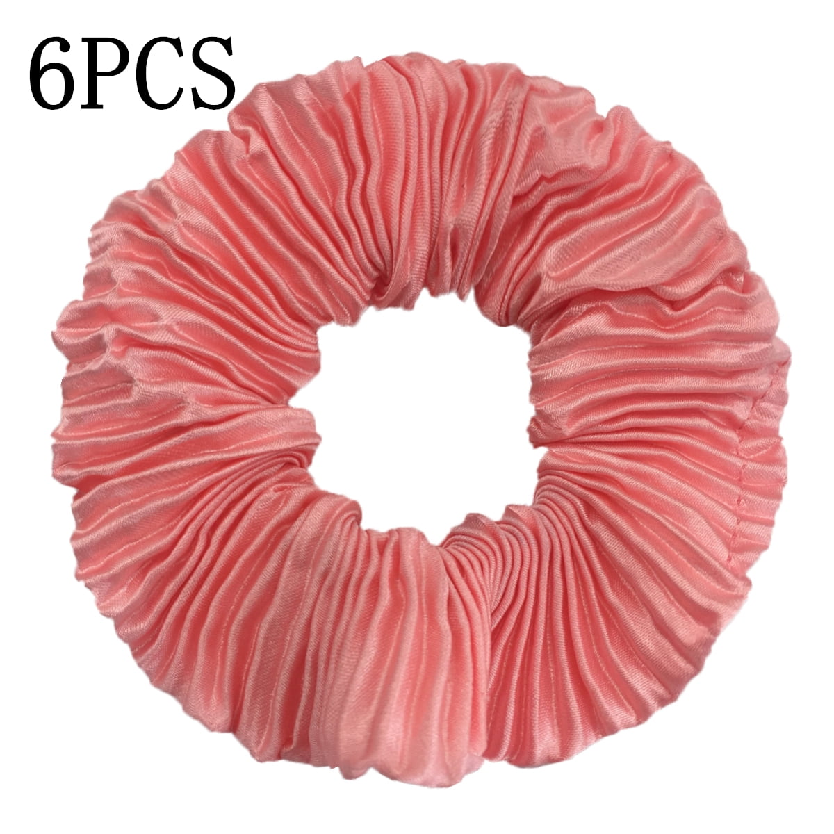 6pcs Hair Scrunchies Elastic Band For Women Girls Holder Rubber Accessories Chiffon Plaid Solid ...