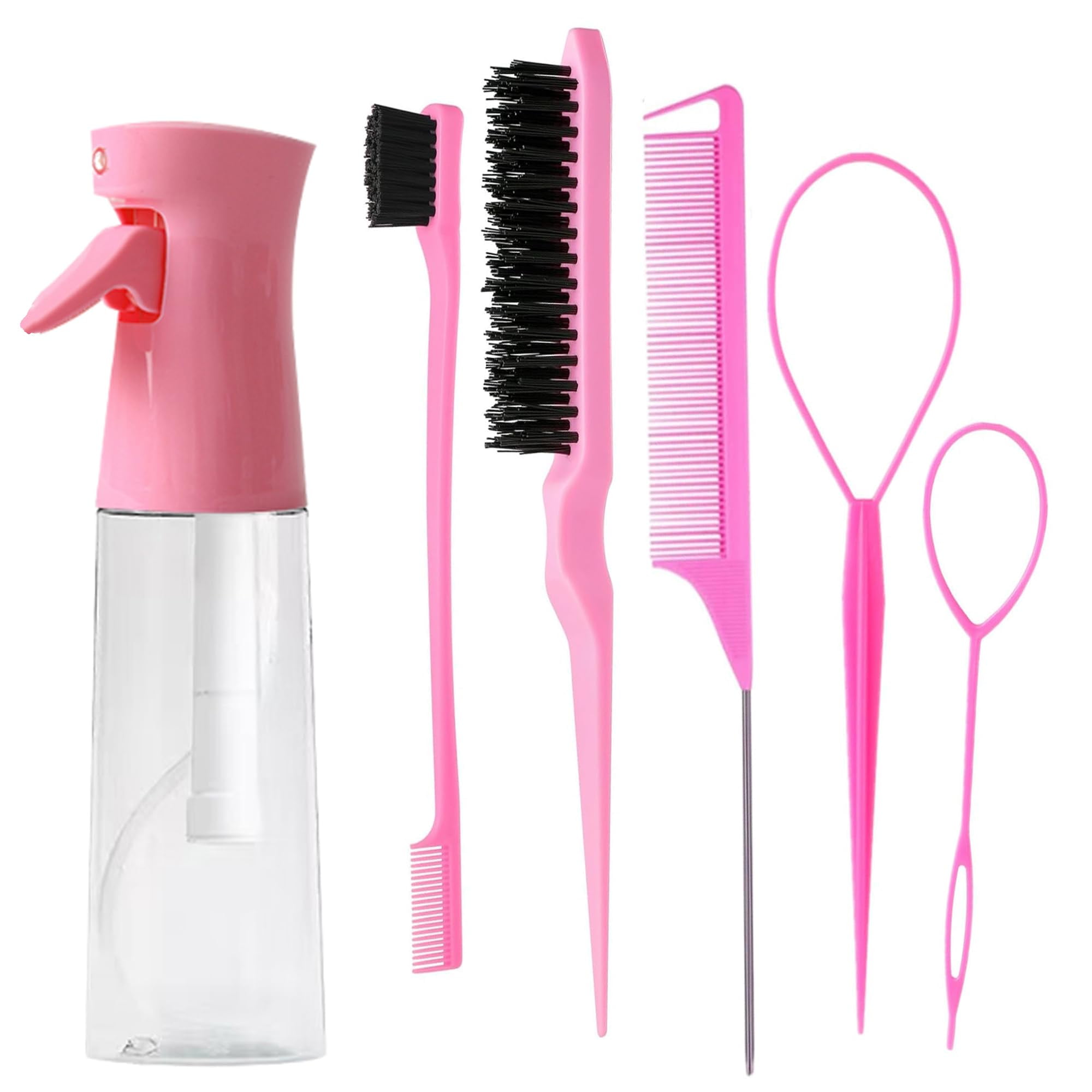 6pcs Hair Styling Comb TSF6 Set with Continuous Spray Bottle 200ml ...