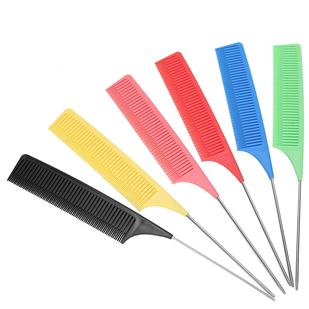 6pcs Hairdressing Comb, Salon Highlighting Hair Comb, The high-gloss ...