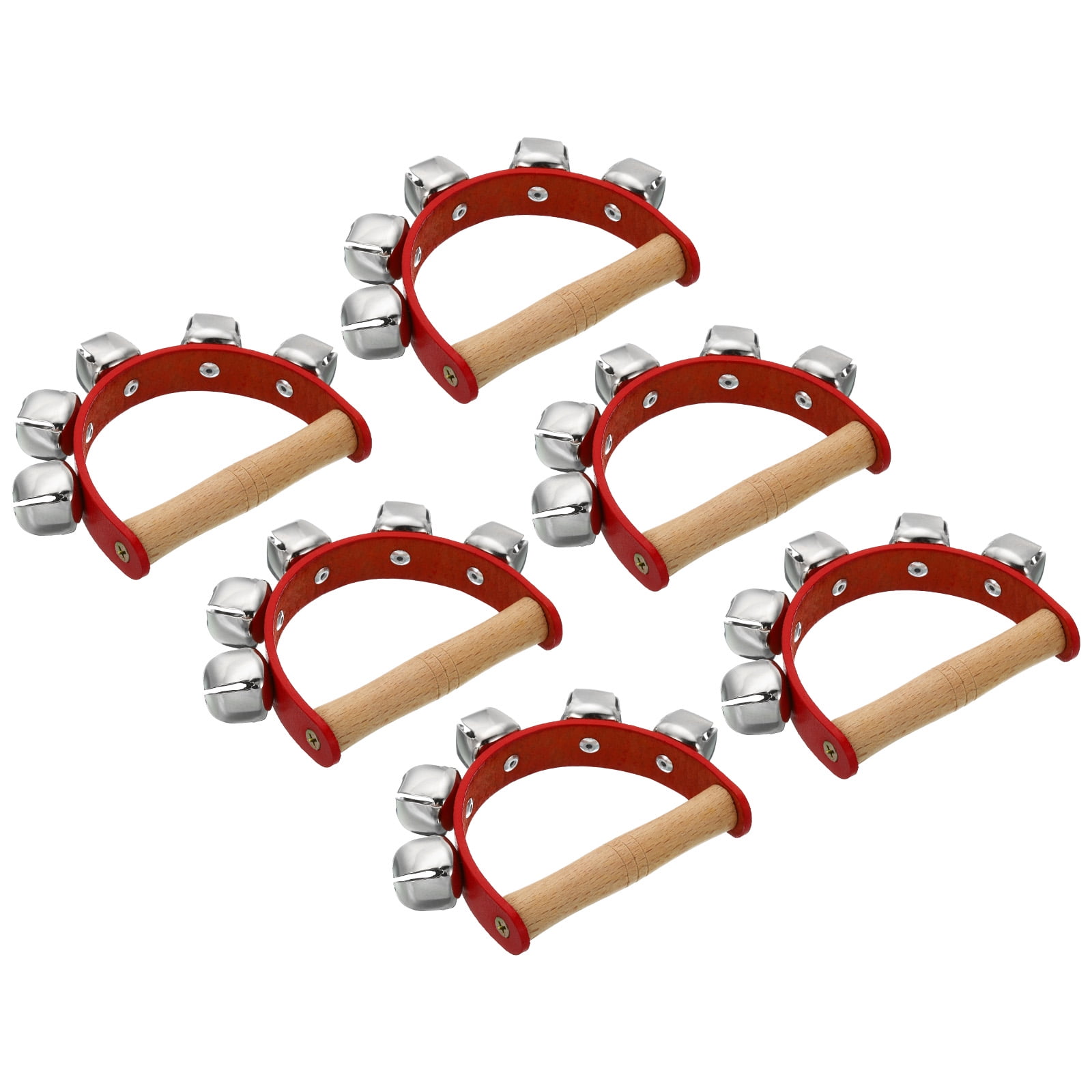 6pcs Hand Jingle Bells, Hand Bell Handheld Wrist Bells Sleigh Bells ...