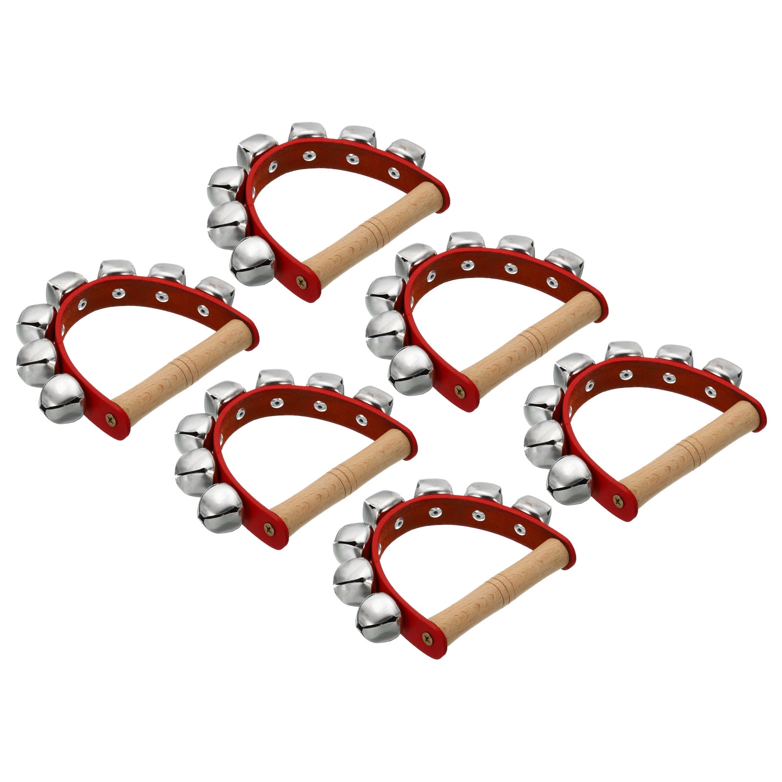 6pcs Hand Jingle Bells, Hand Bell Handheld Wrist Bells Sleigh Bells ...