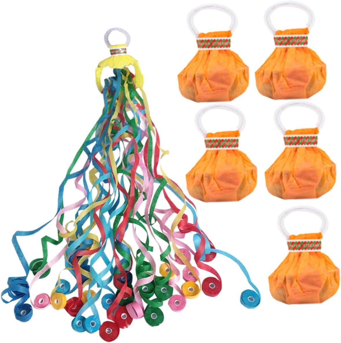 6pcs Hand Throwing Ribbons Wedding Photo Booth Props Throw Streamers ...