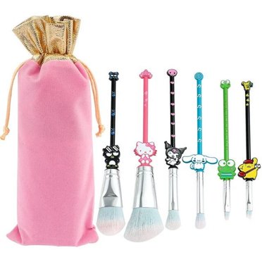 Impressions Vanity All over Hello Kitty Print 6 Pcs Makeup Brush Set ...