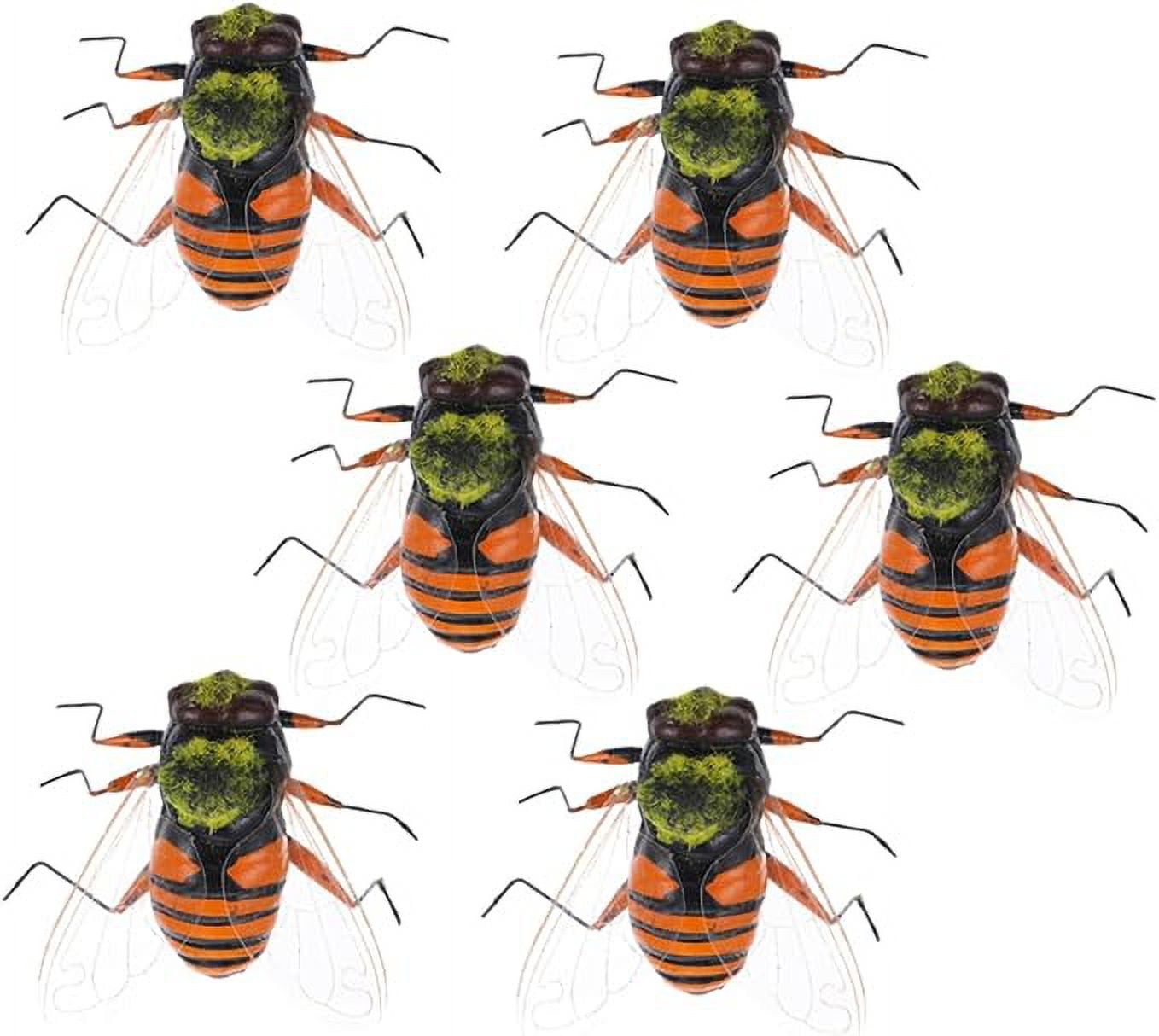 6pcs High Simulation Insect Bee Figure Bee Garden Statues Bee Ornament ...
